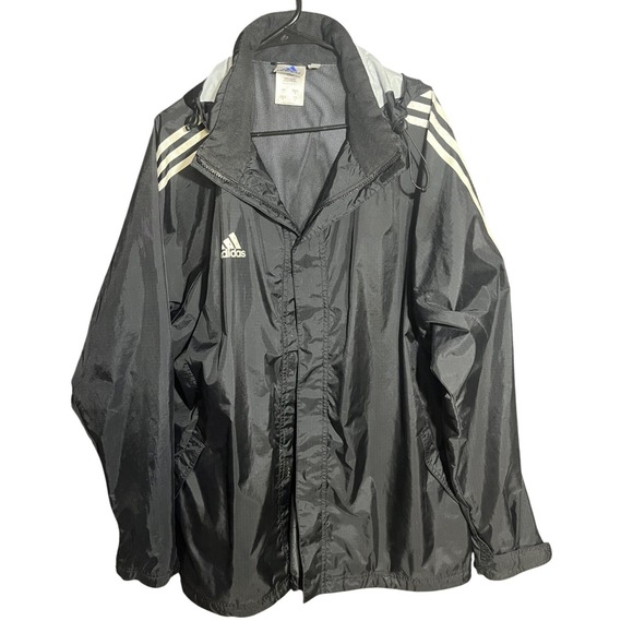 adidas | Jackets & Coats | Adidas Mens Windbreaker Jacket Black White ...